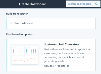 Create and manage your dashboards