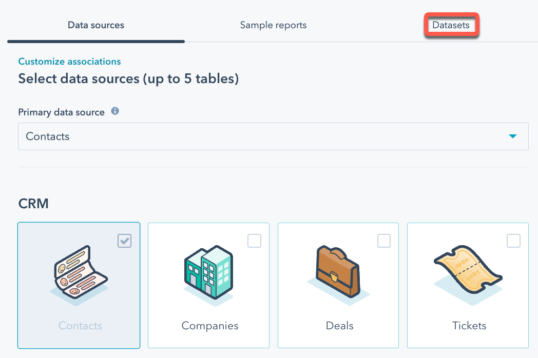 Create reports with the custom report builder