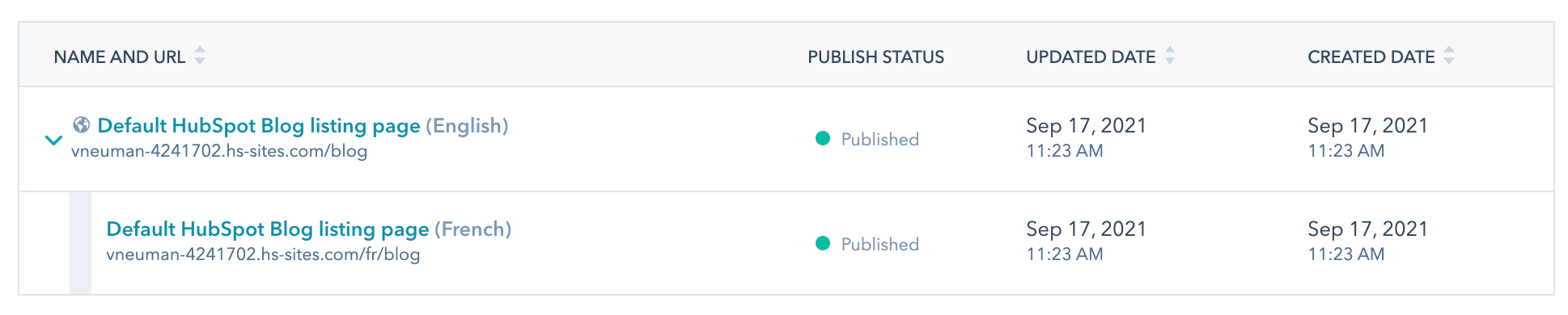 Edit blog listing pages