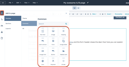 Use common modules