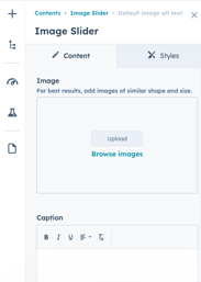 Use image slider modules