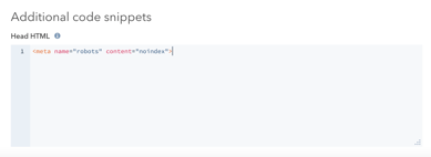 Prevent content from appearing in search results