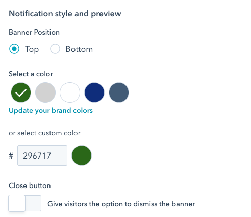 Customize your cookie tracking settings and consent banner (legacy)