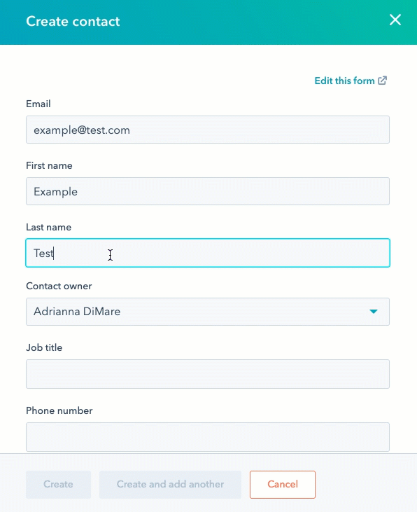 Set contacts as marketing