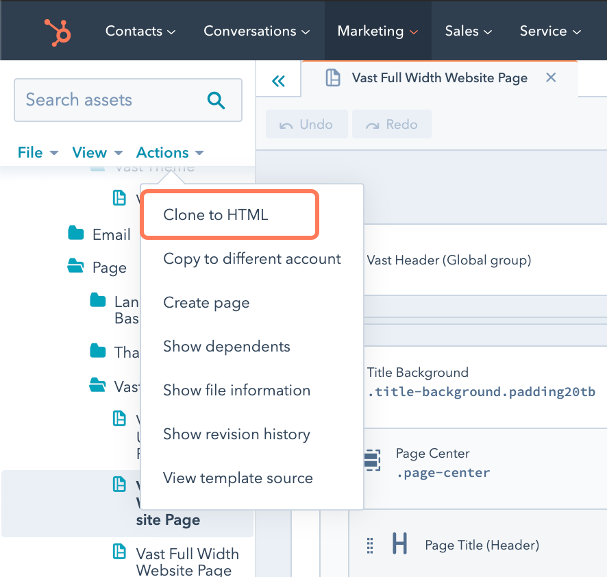 Build a custom coded template