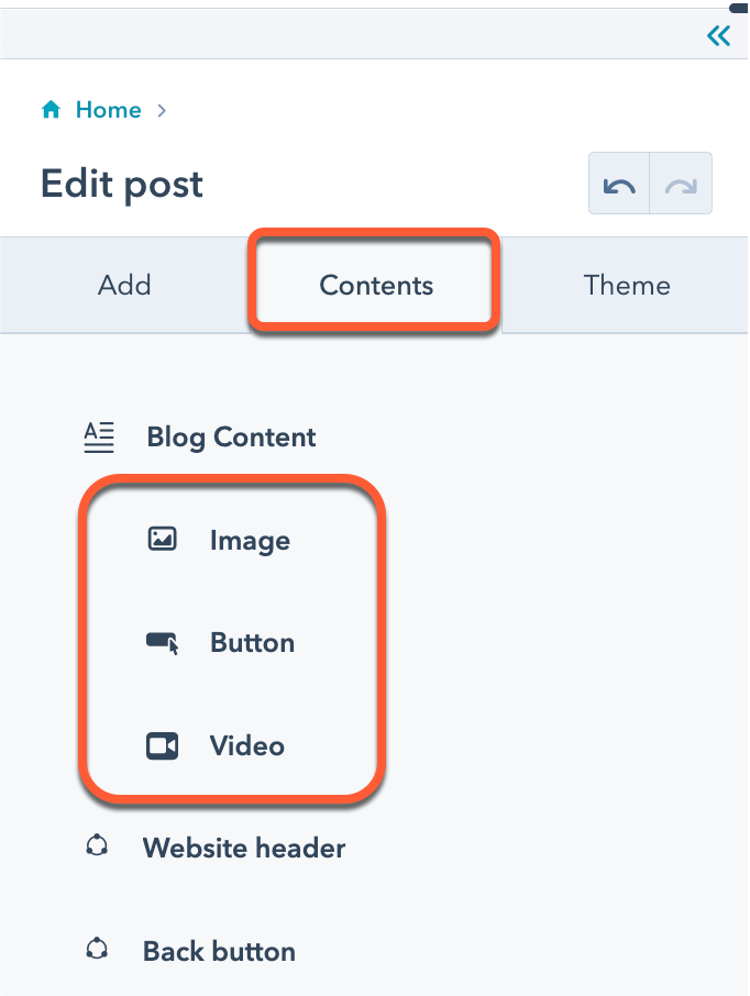 Create and customize blog posts