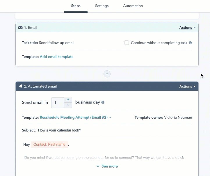 Create and edit sequences
