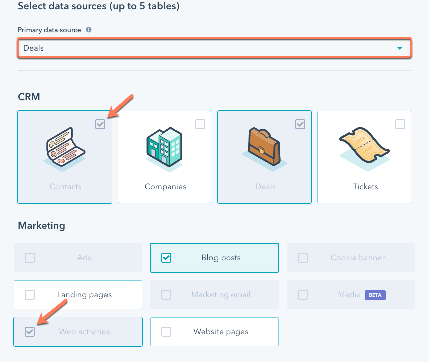 Understand the custom report builder