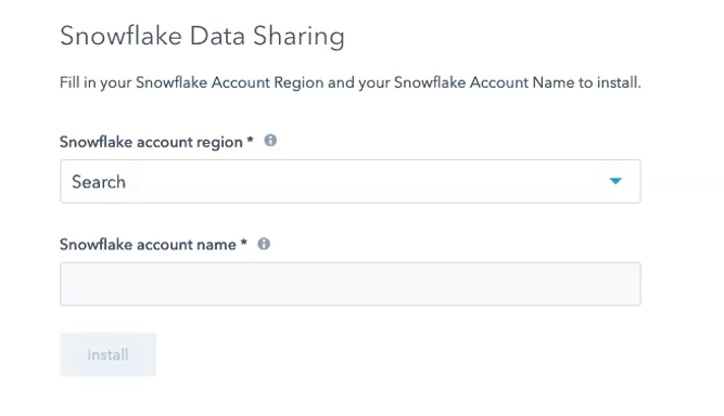 Connect the Snowflake Data Share integration