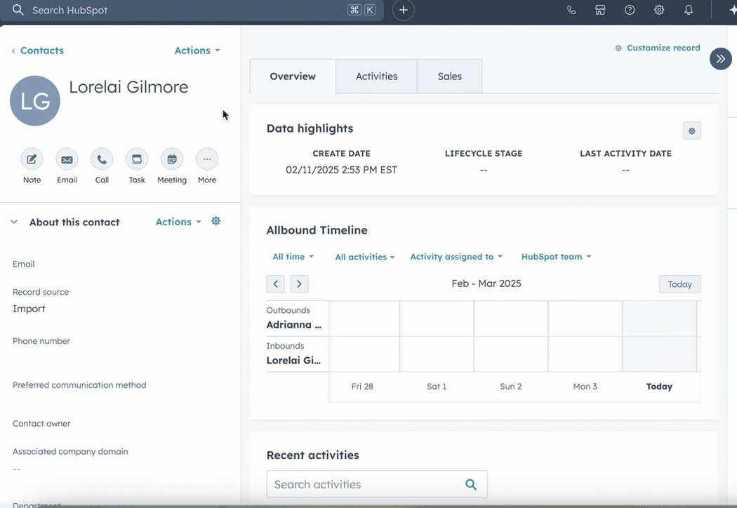 Export Contact Data