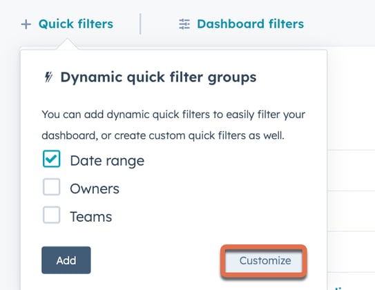 Use dashboard filters (BETA)