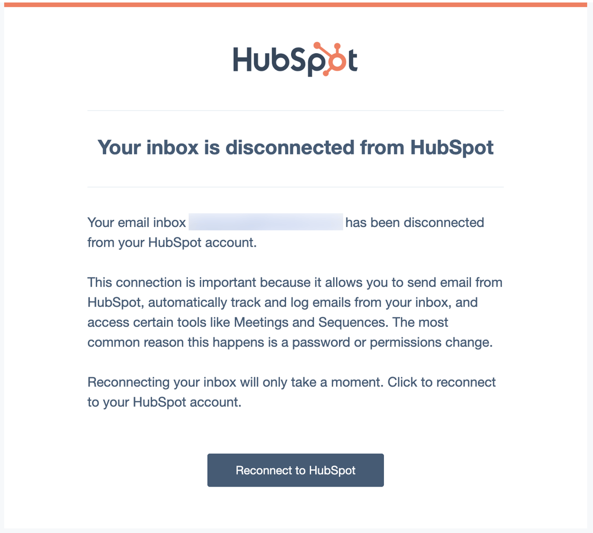 Disconnect or reconnect your inbox from HubSpot
