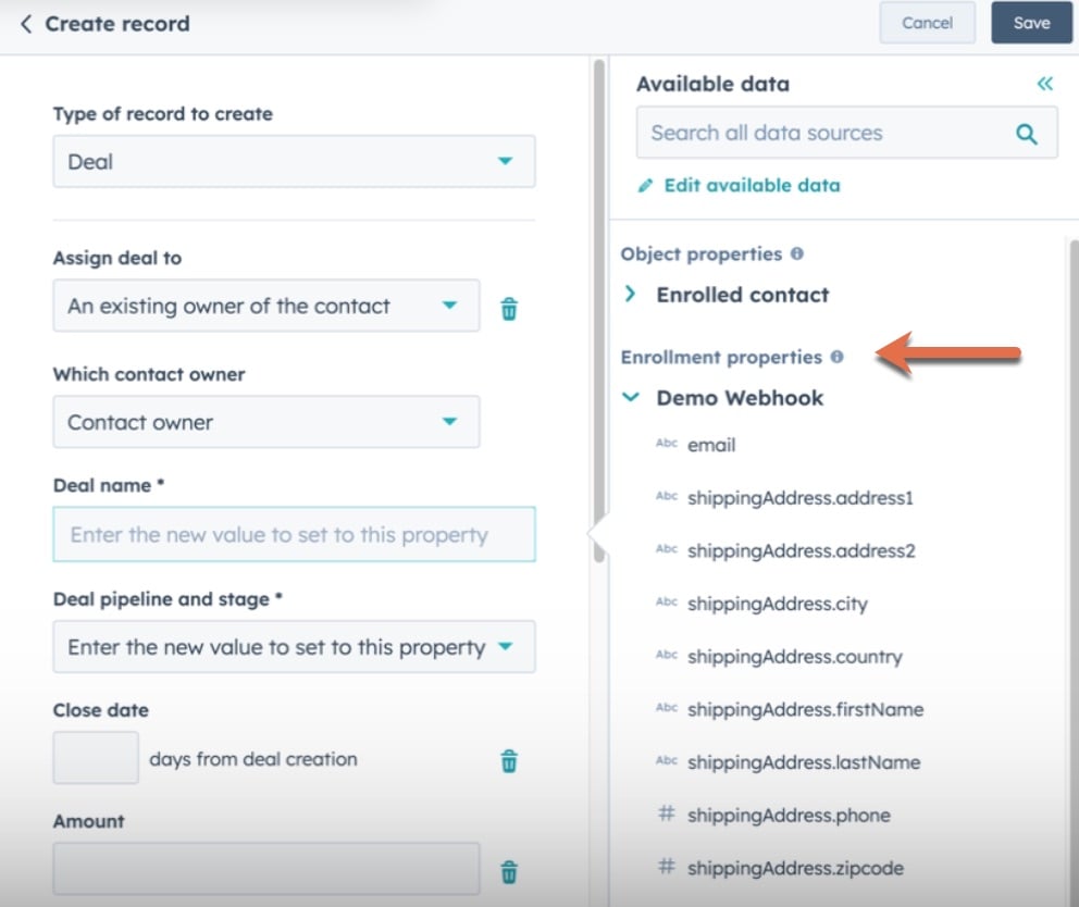 Use webhooks with HubSpot workflows
