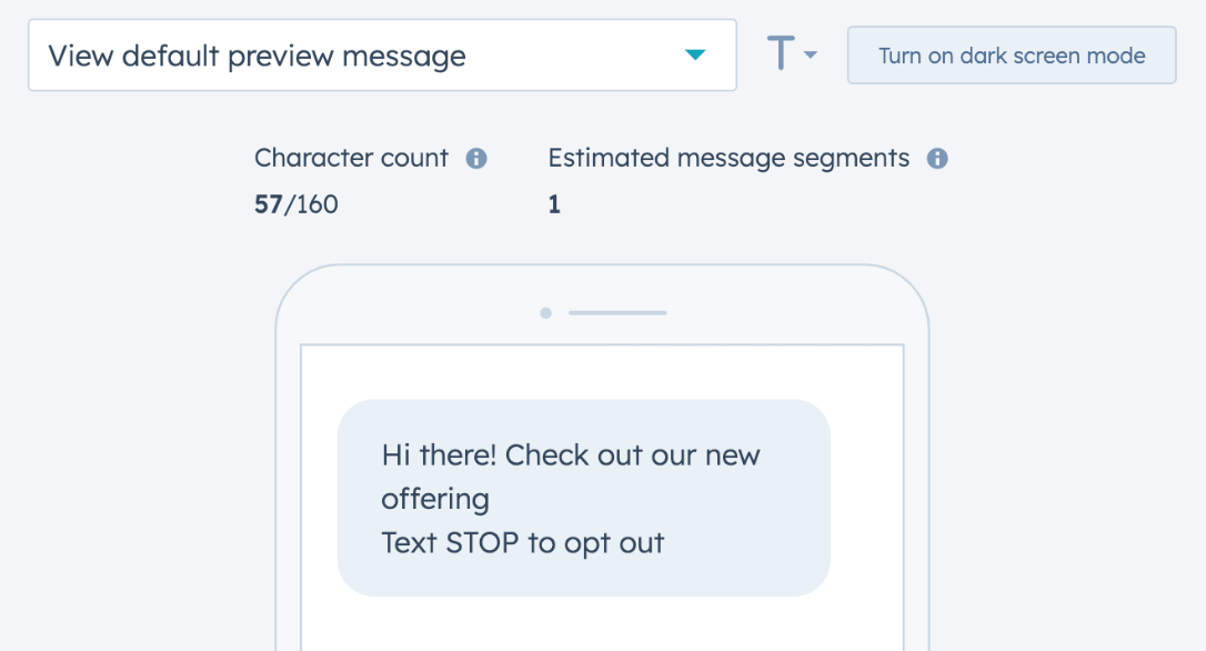 Create And Send Sms Messages In Hubspot