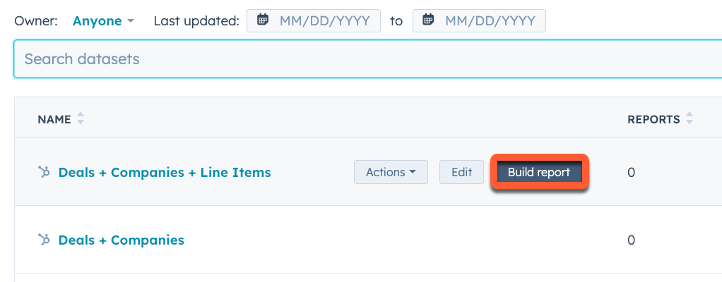 Create and use datasets