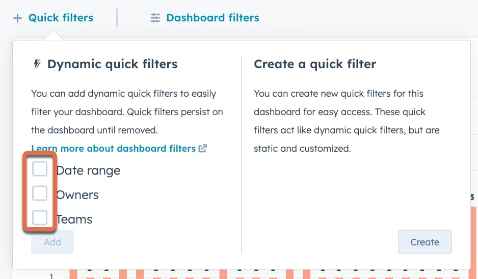 Use dashboard filters