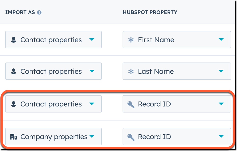 Import records and activities