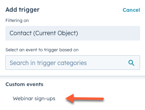 Set your workflow enrollment triggers