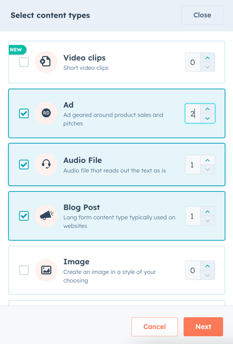 Repurpose content using AI with content remix