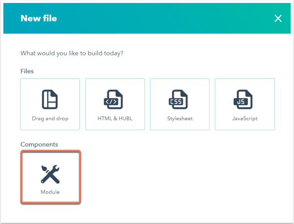 Create and edit modules