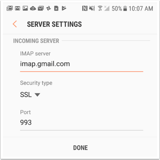 Find your email server's IMAP and SMTP information