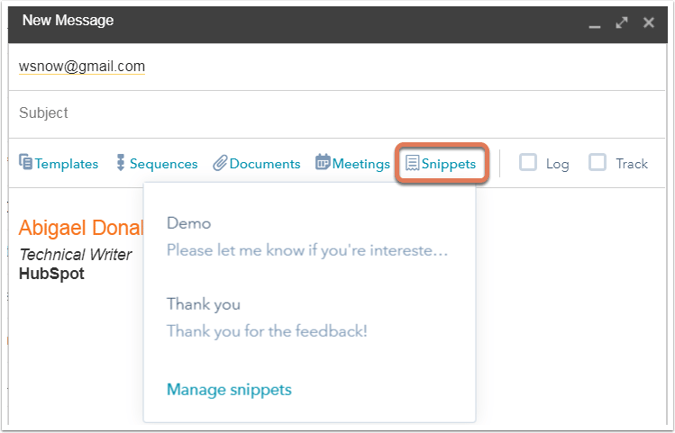 How to use HubSpot Sales extension for Gmail/Chrome