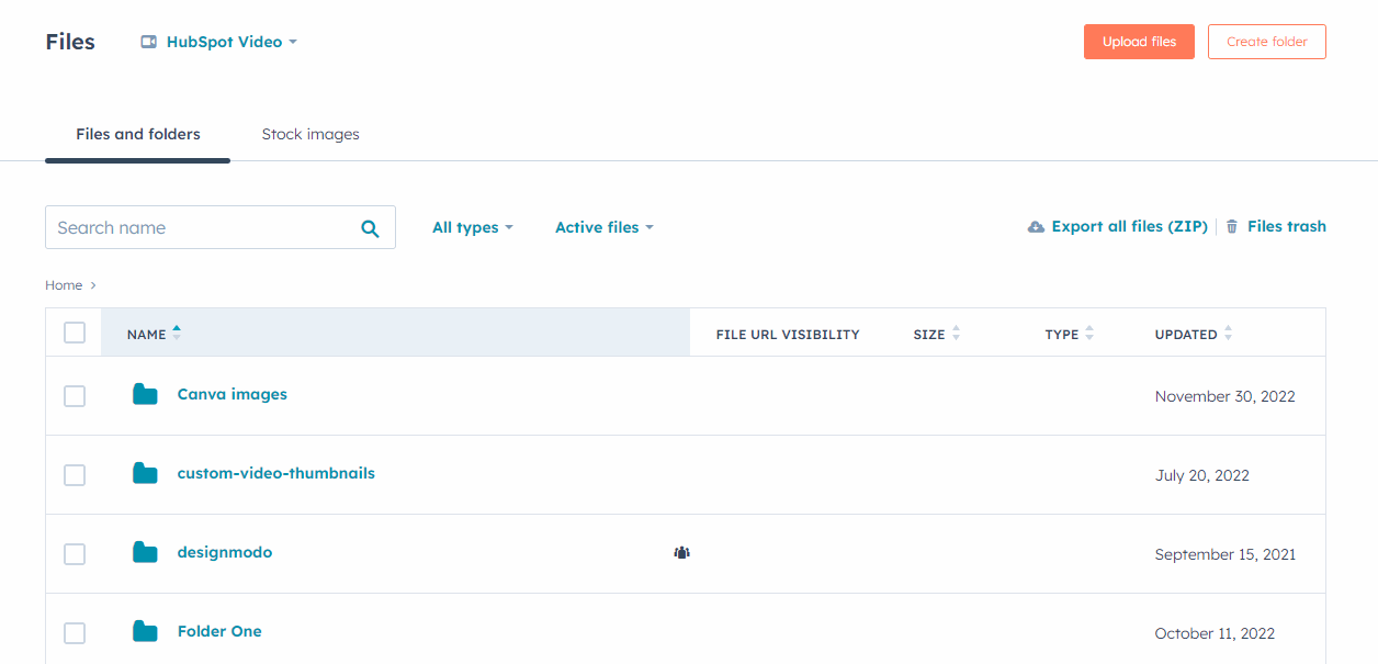 Upload files to use in your HubSpot content