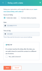 Use delays in your workflows