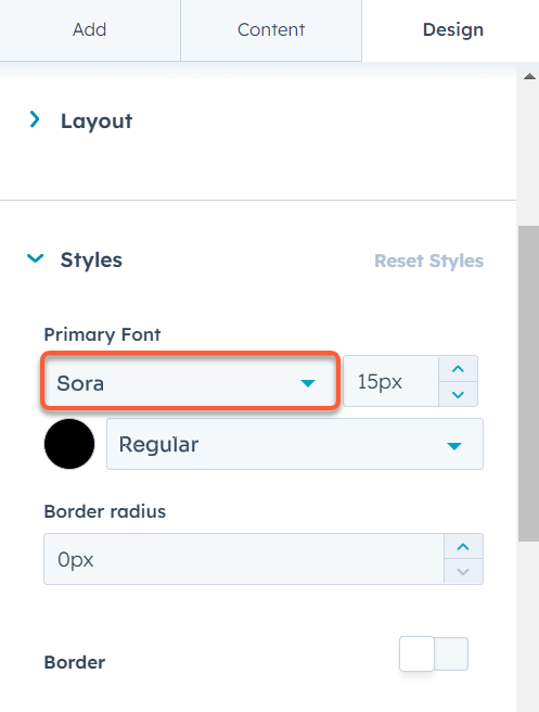 Use fonts in HubSpot